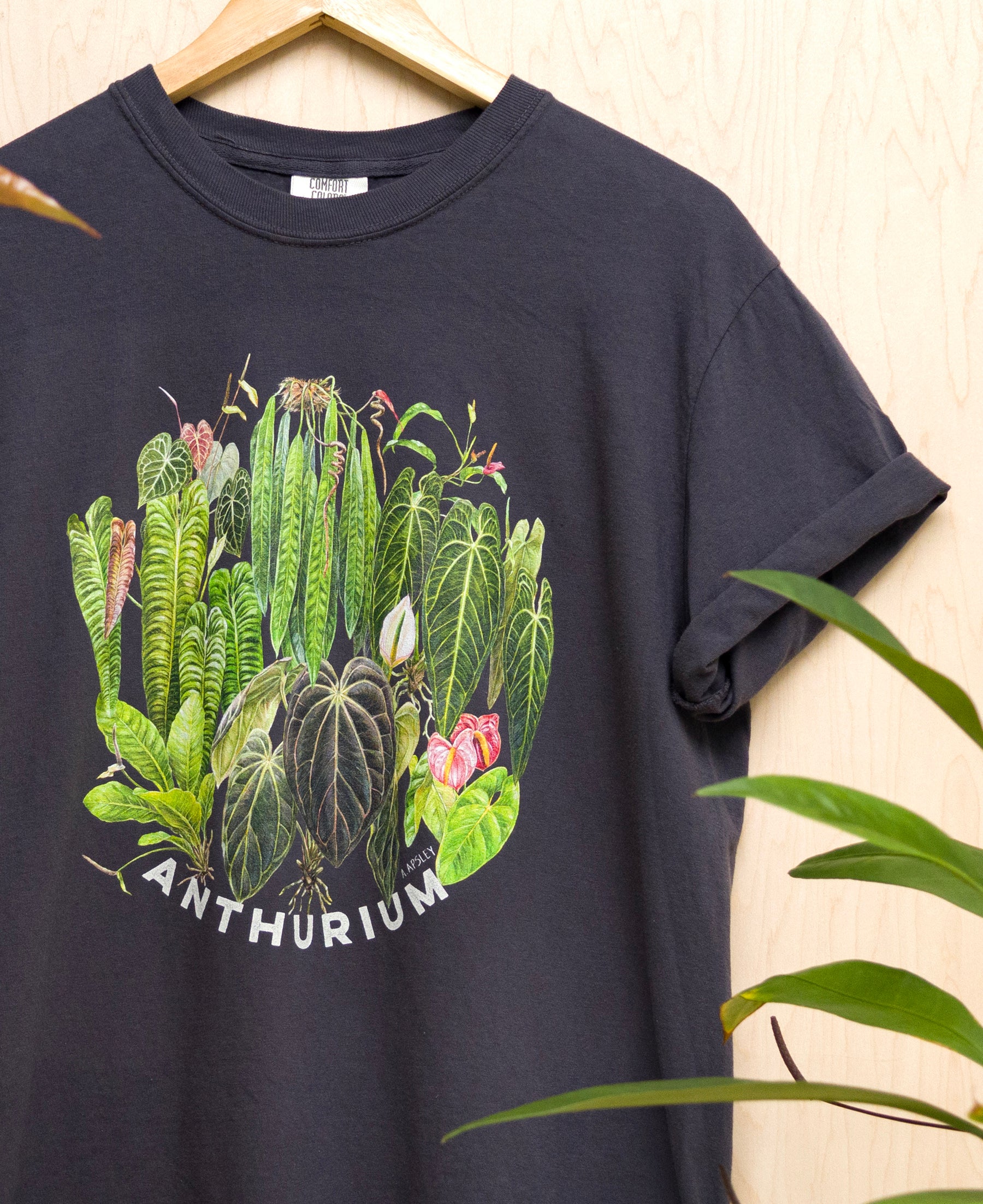 Anthurium T-Shirt – Aaron Apsley Artwork